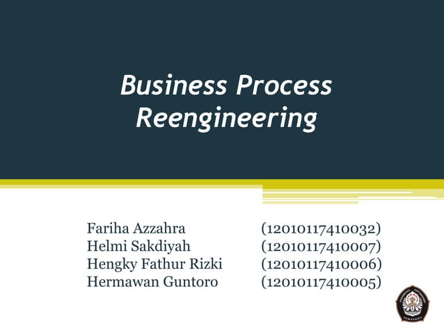 Business process reengineering PPT | PPTX