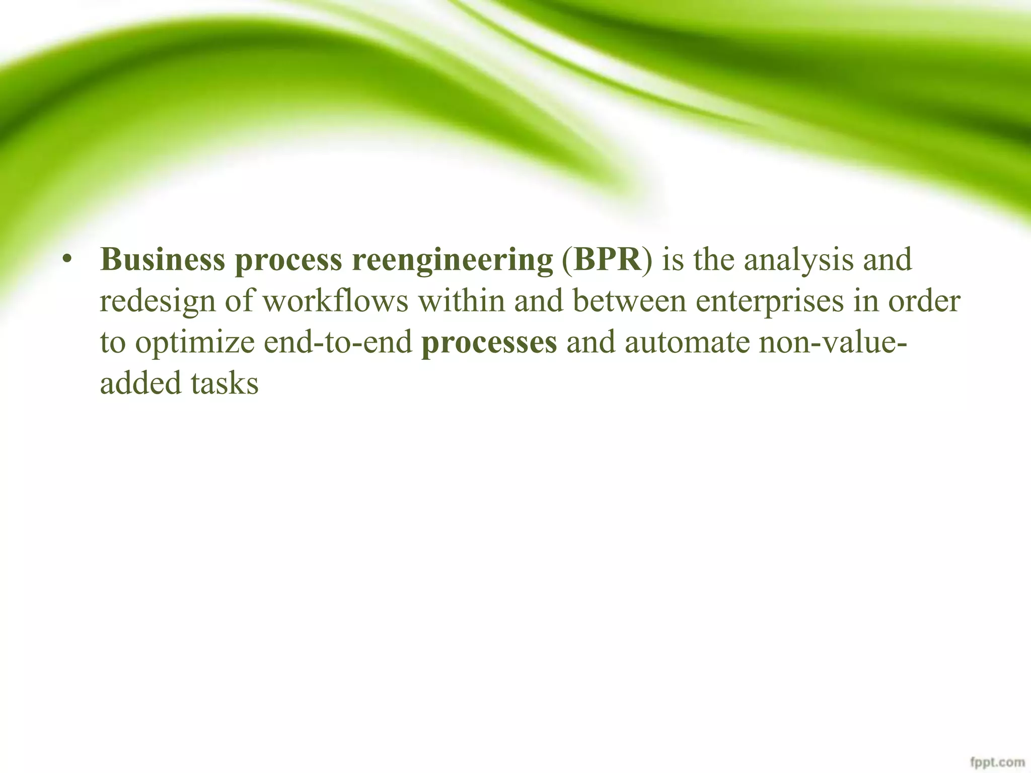 Business process reengineering | PPTX