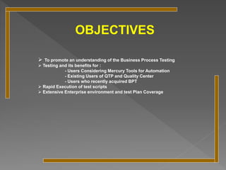 Business Process Testing -BPT | PPTX