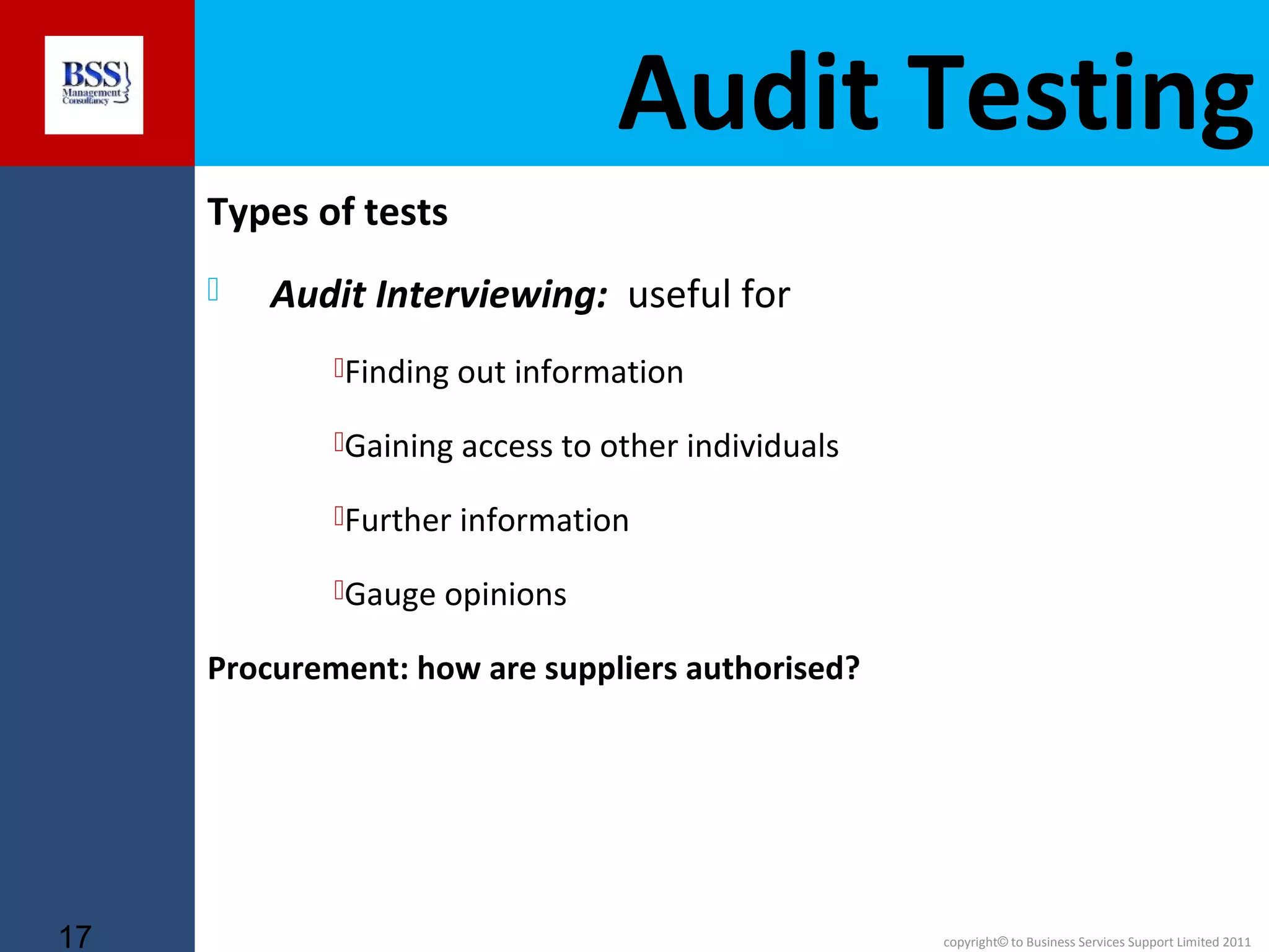 Business procurement audit | PPT
