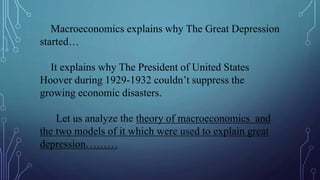 Great Economic Depression 1929 | PPTX