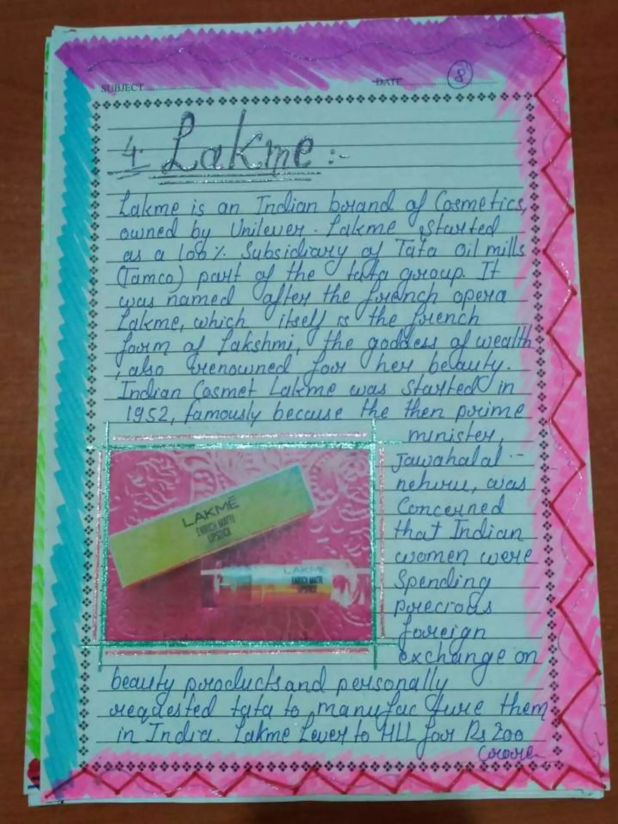 Business project class 12 management of marketing (LIPSTICK) | PPTX