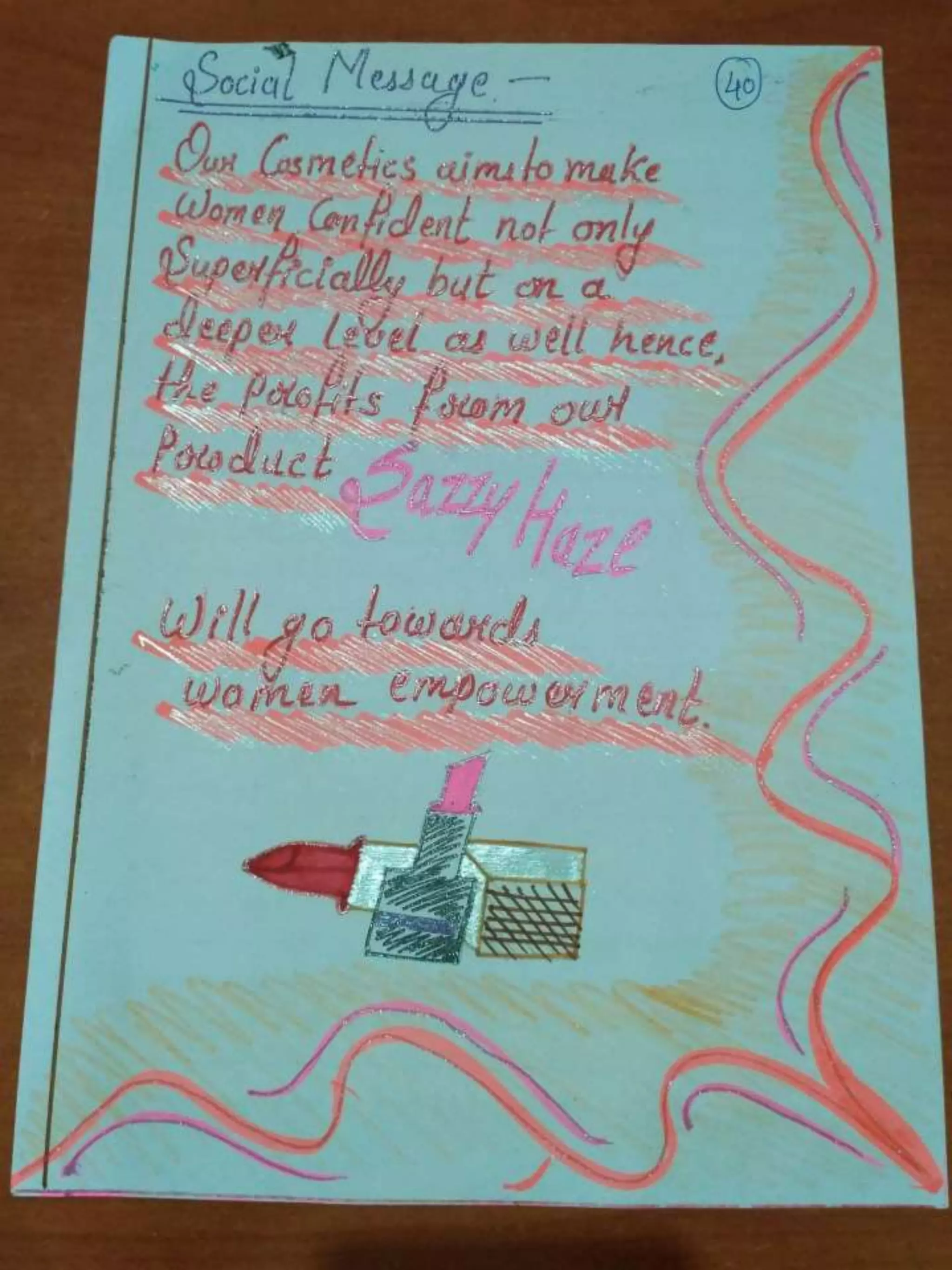 Business project class 12 management of marketing (LIPSTICK) | PPTX