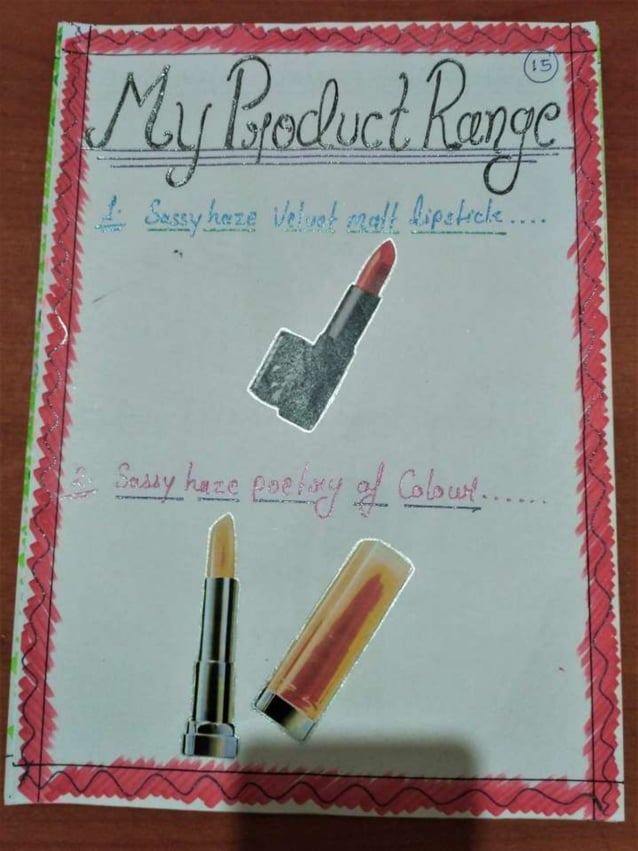 Business project class 12 management of marketing (LIPSTICK) | PPTX