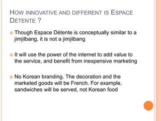Business Project : Espace Détente | PPTX