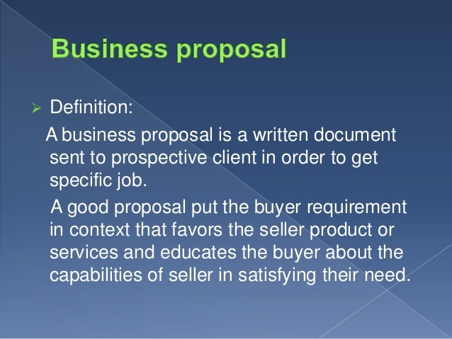 Business Proposal business-proposal