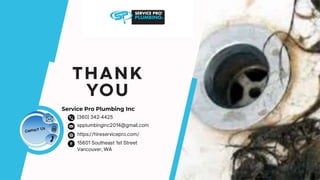 Service Pro Plumbing Inc Our residential plumbing services | PPTX