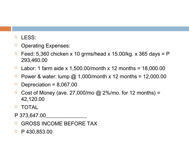 Chicken Production Business proposal entrepren. | PPT