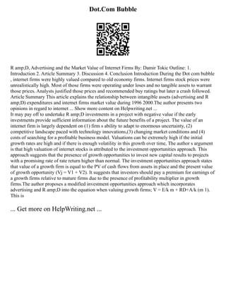 Business Prospectus Example Elegant How To | PDF