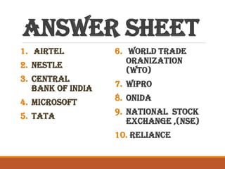 Bank Logos Quiz With Answers