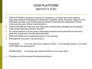 Business Readiness Assessment & Ocm Platform | PDF
