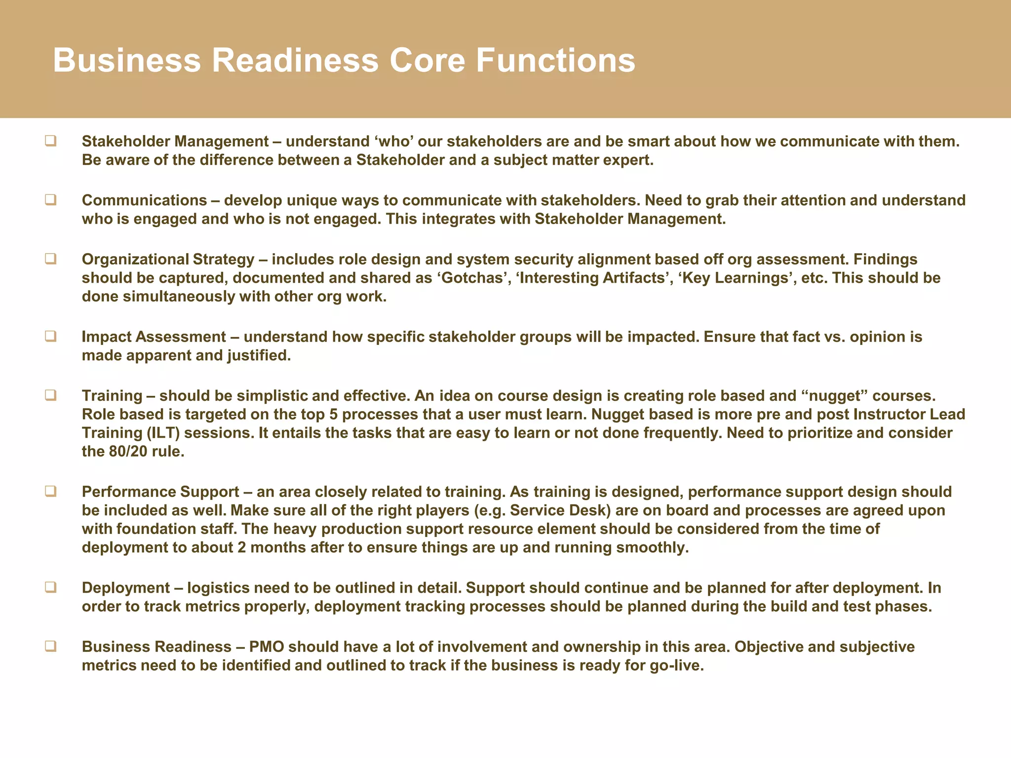 Putting the Ready in Business Readiness | PPTX