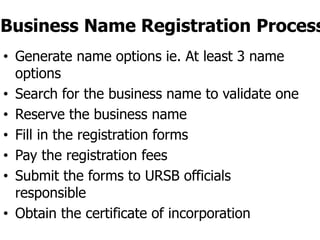Business Registration NOTES.pptx | Personal Taxes | Personal Finance