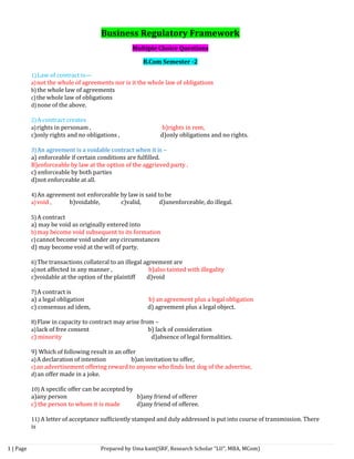 Business Regulatory Framework MCQs Slide share.pdf