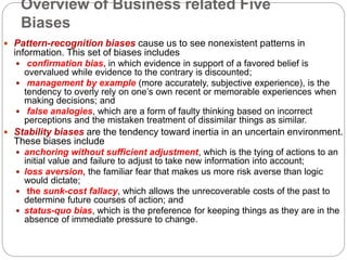 Business related biases | PPT