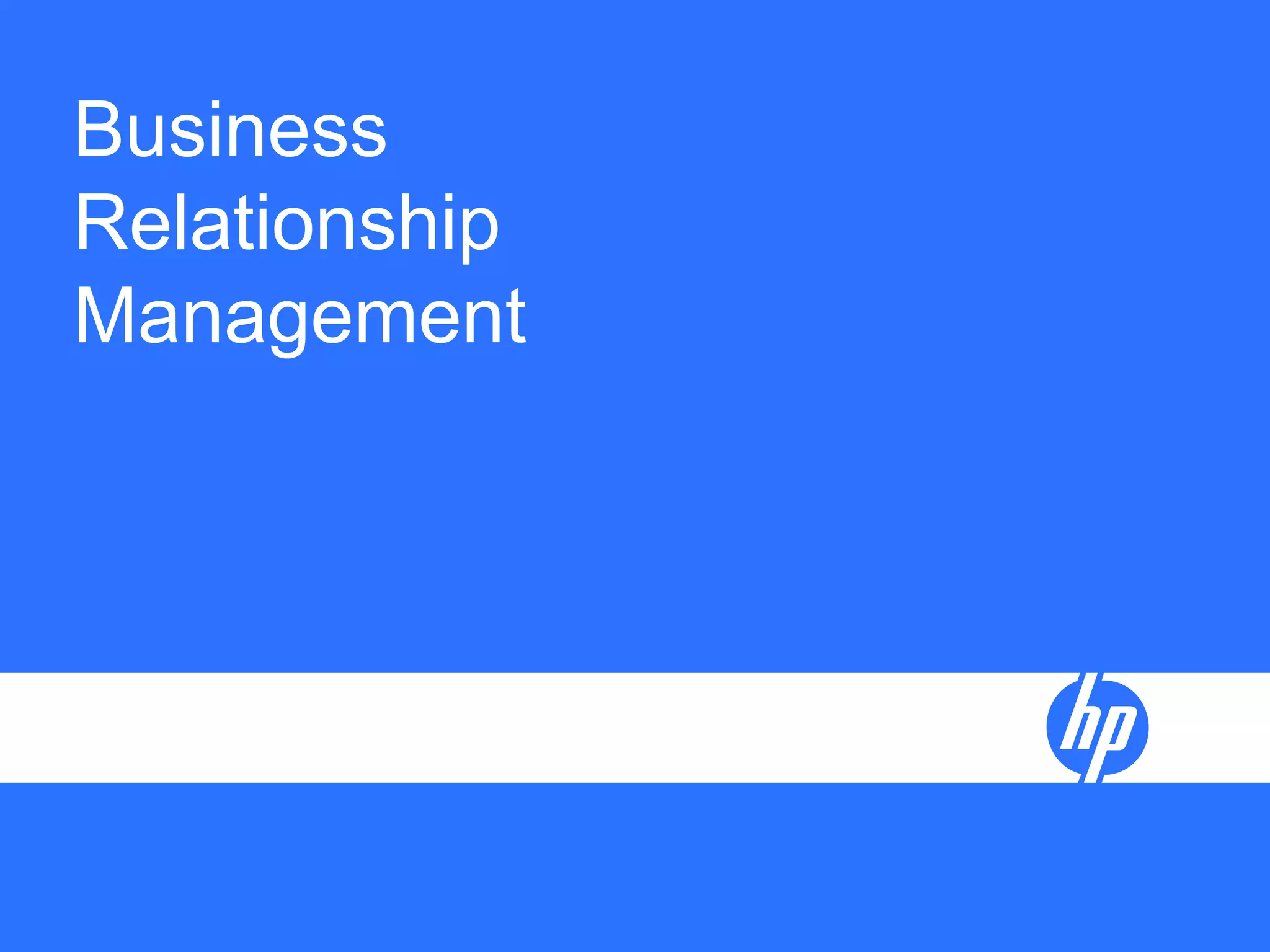 Business relationship management | PPTX