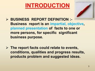 BUSINESS REPORT WRITING | PDF