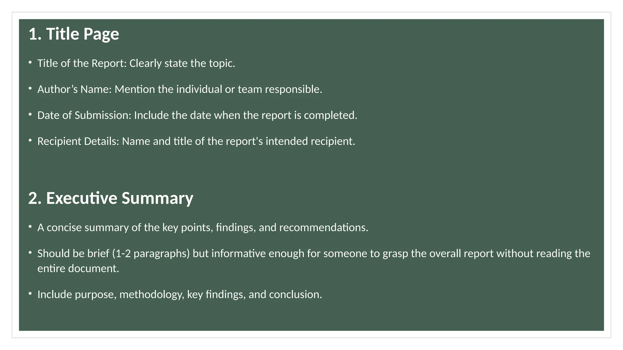 Official template for business report writing | PPT