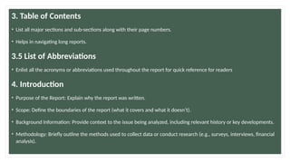 Official template for business report writing | PPTX