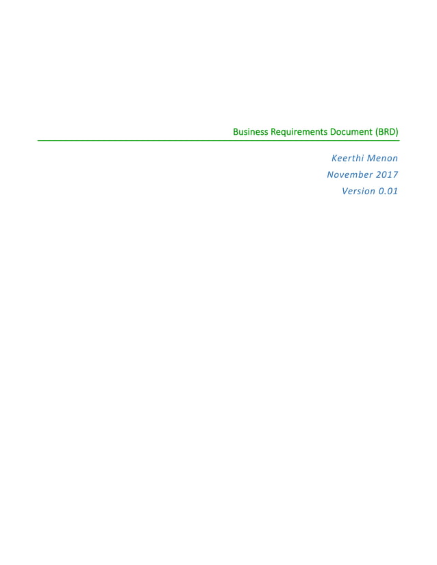 Business requirements document_brd | PDF