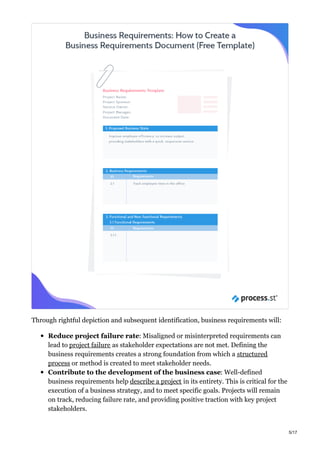 Business Requirements: How to Create a Business Requirements Document ...