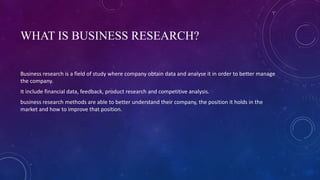 Business research method | PPT