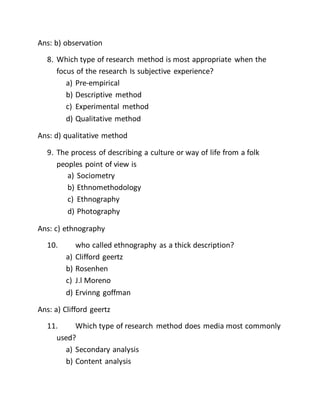 Business research method | PDF