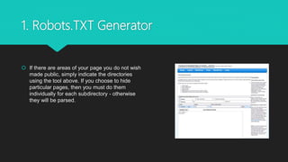 Fast, simple SEO tools for the beginner | PPT