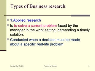 Business research methods Introduction | PPT