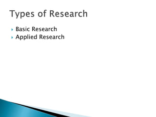 Business research methods (basic concepts ) | PPTX
