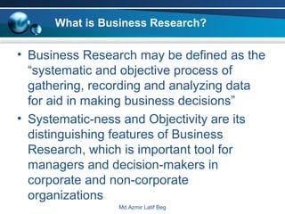Business research methods | PPT