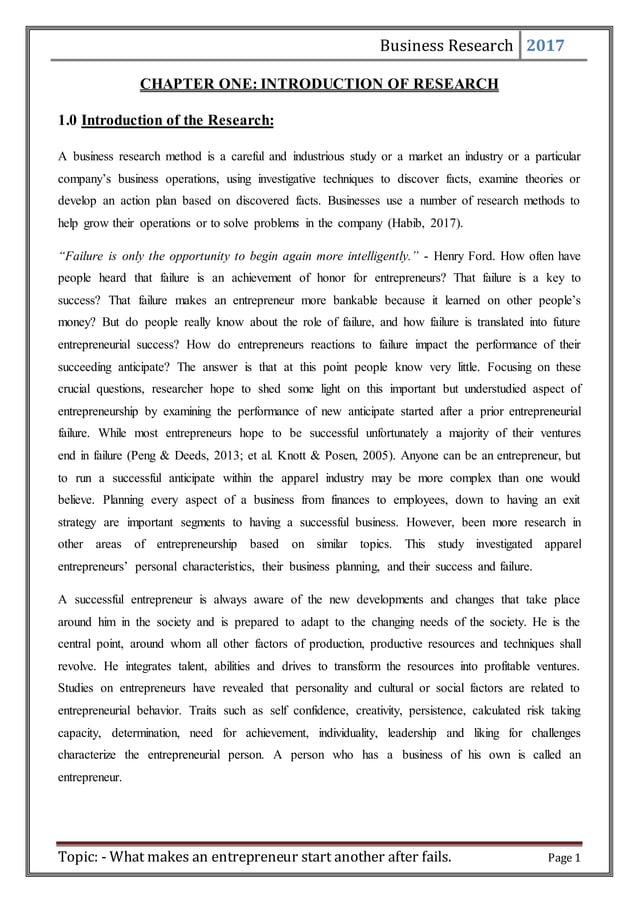 Title: A comparative study between two entrepreneurship businesses ...