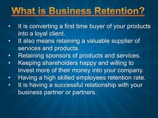 Business Retention Strategy | PPTX