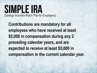 Business Retirement Accounts - How To Choose One For Your Company | PPT