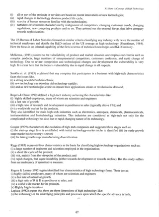 A Concept of High Technology and Case of Software Designing Firm | PDF