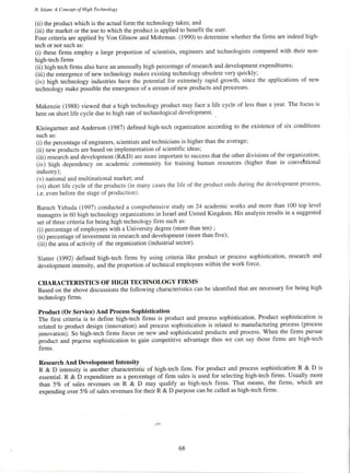 A Concept of High Technology and Case of Software Designing Firm | PDF