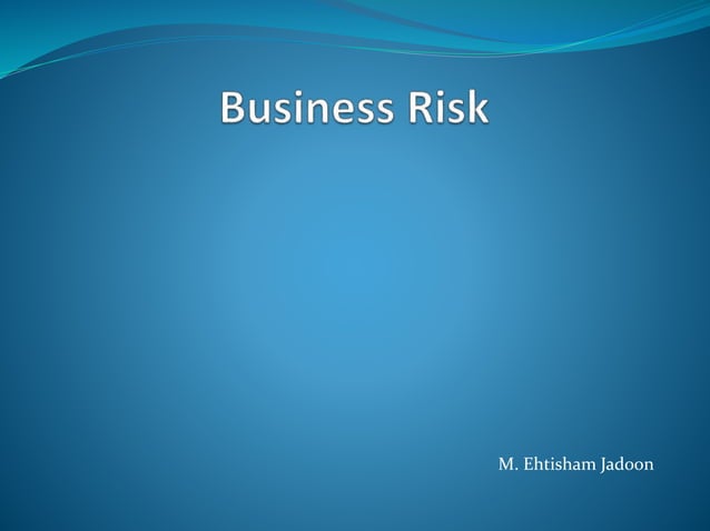 Business risk | PPT