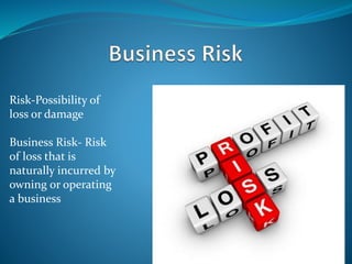 Business risk | PPT
