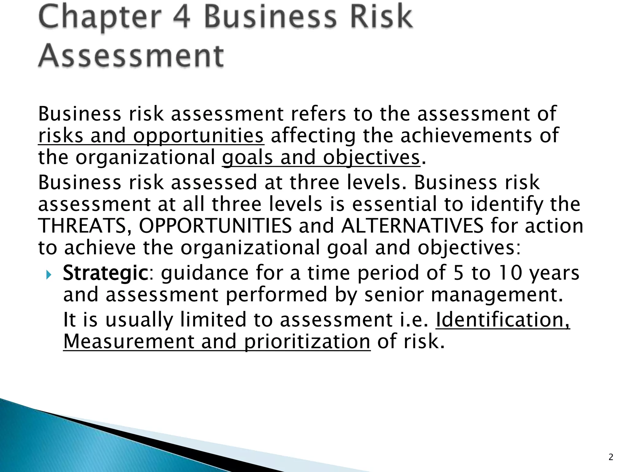Business risk assessment | PPTX