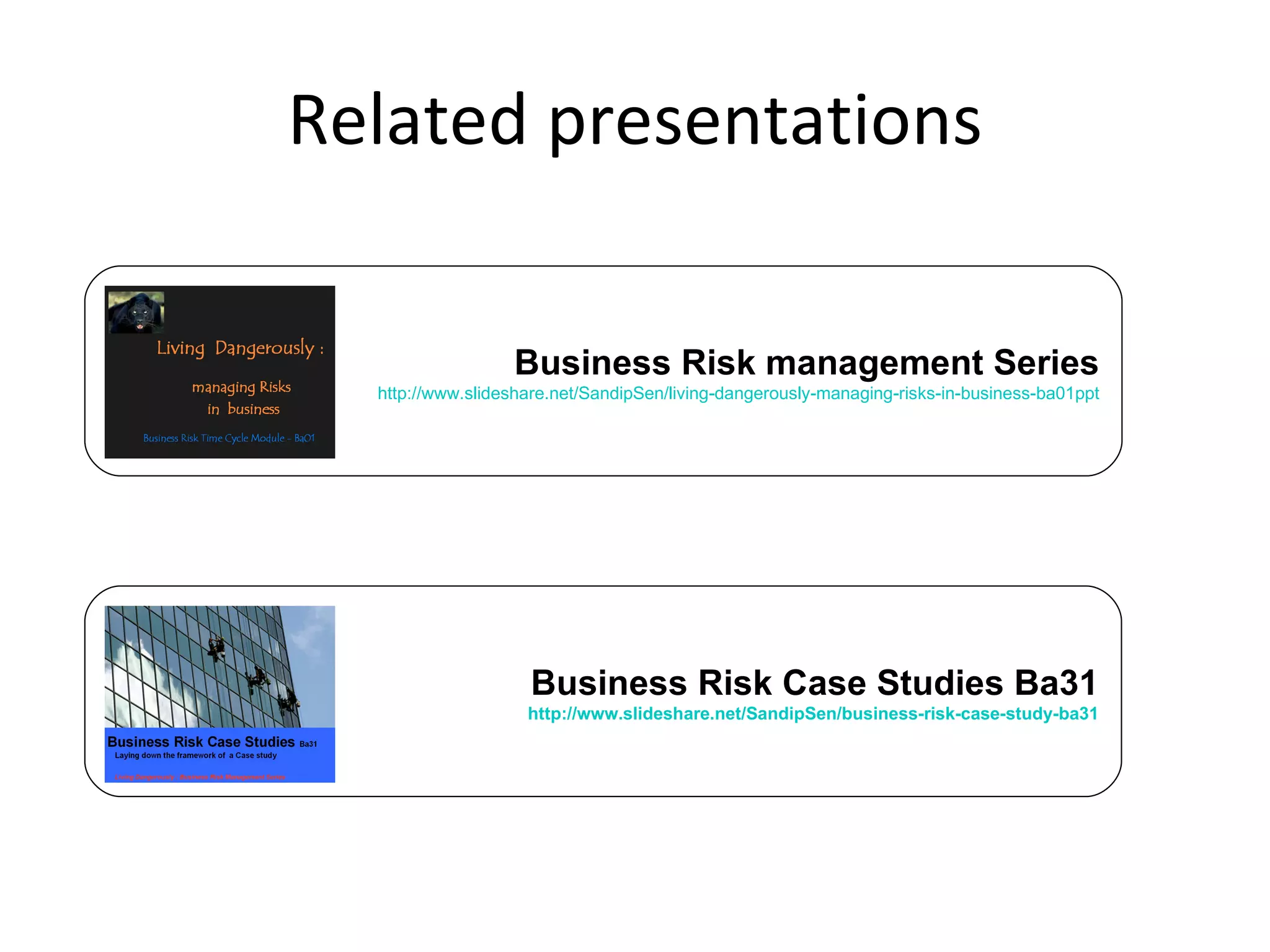 Business Risk Case Study Ba 32 | PPS