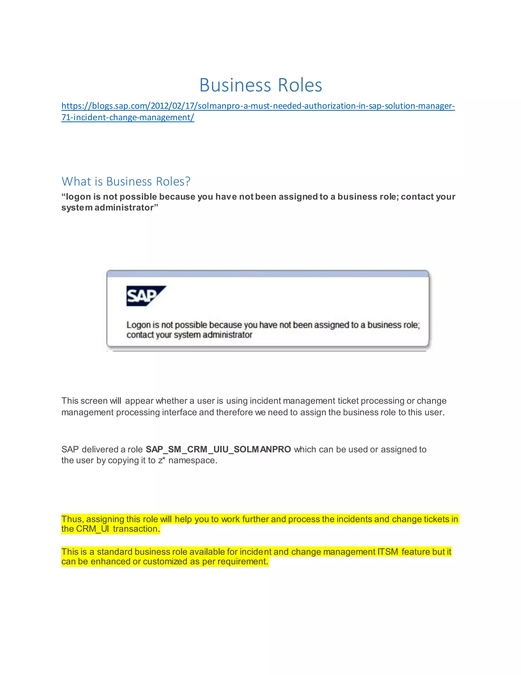 Business roles | DOCX