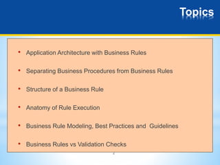 Business Rules - Design and Modeling Guidelines | PPT