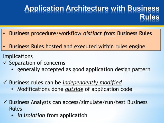Business Rules - Design and Modeling Guidelines | PPT