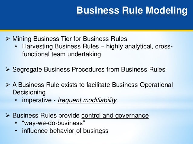Business Rules - Design and Modeling Guidelines