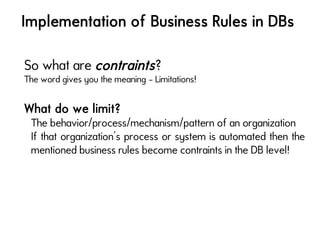 Business Rules in Databases | PDF