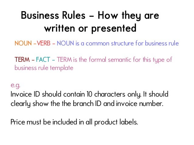 Business Rules in Databases