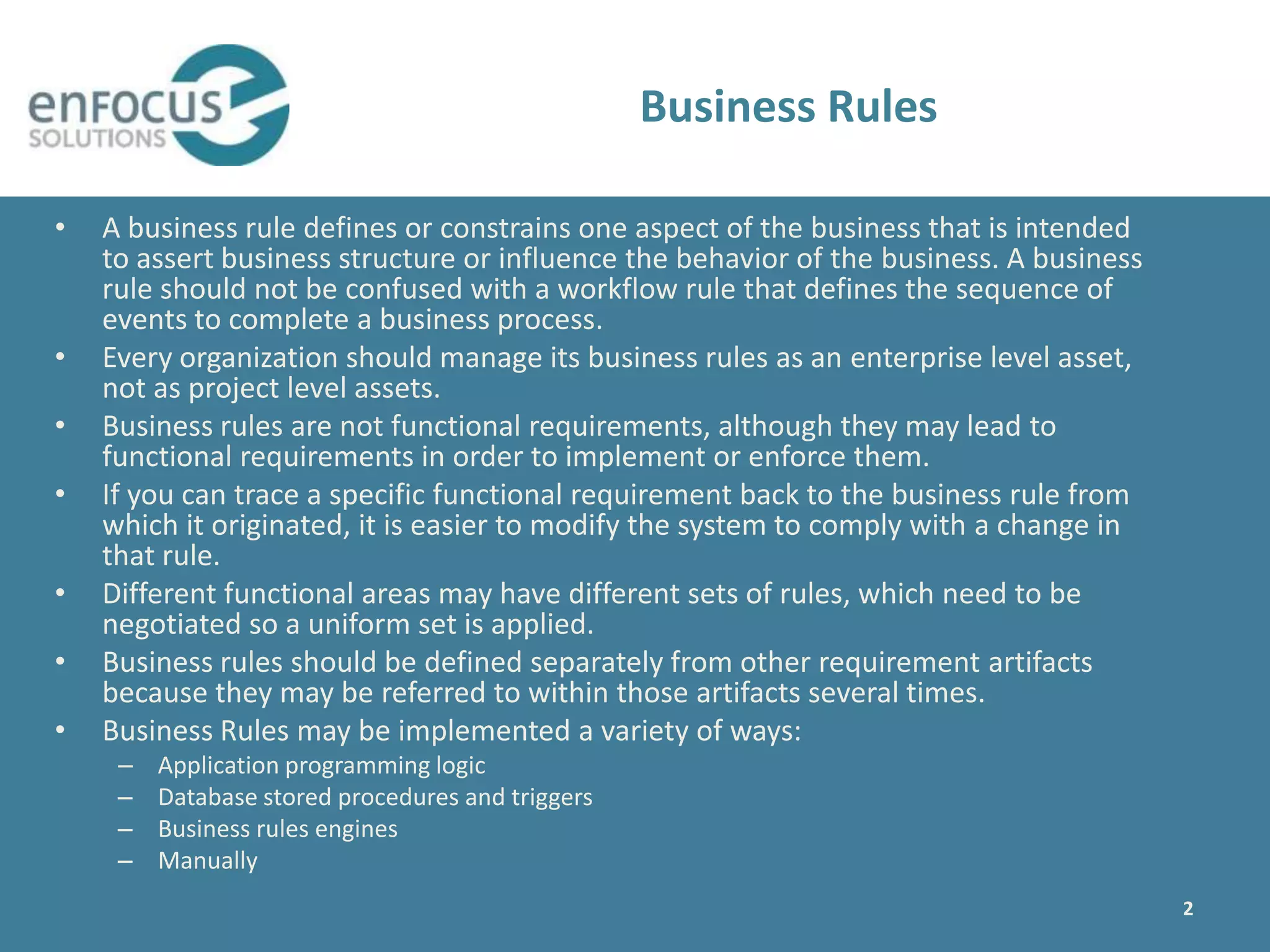 Business Rules | PPTX