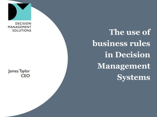 Business rules in decision management systems | PPT