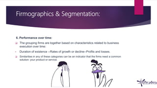 stock market & firmographics & Funding | PPT