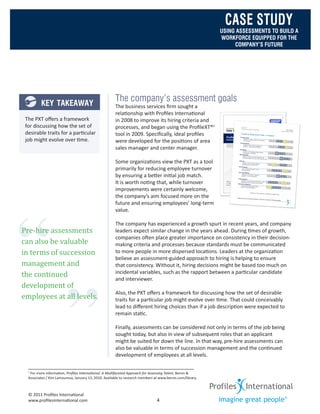 Using Assessments to Improve Performance | PDF